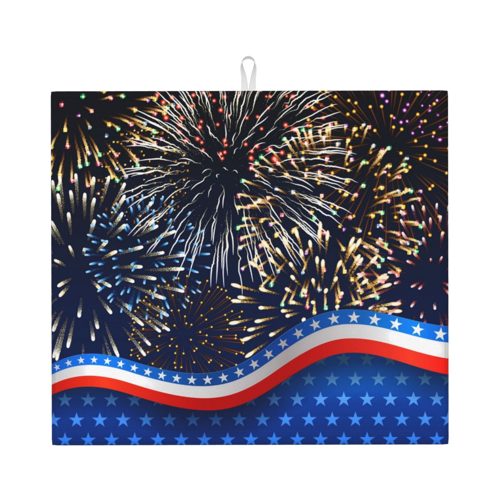Dish Drying Mat, Fireworks Highly Absorbent Drying Matt Kitchen Counter ...