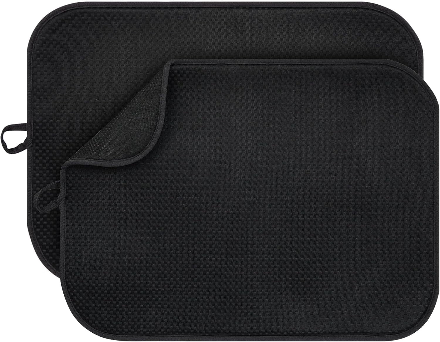 Dish Drying Mat Floral Print Microfiber kitchen drying mat, 20x15 ...