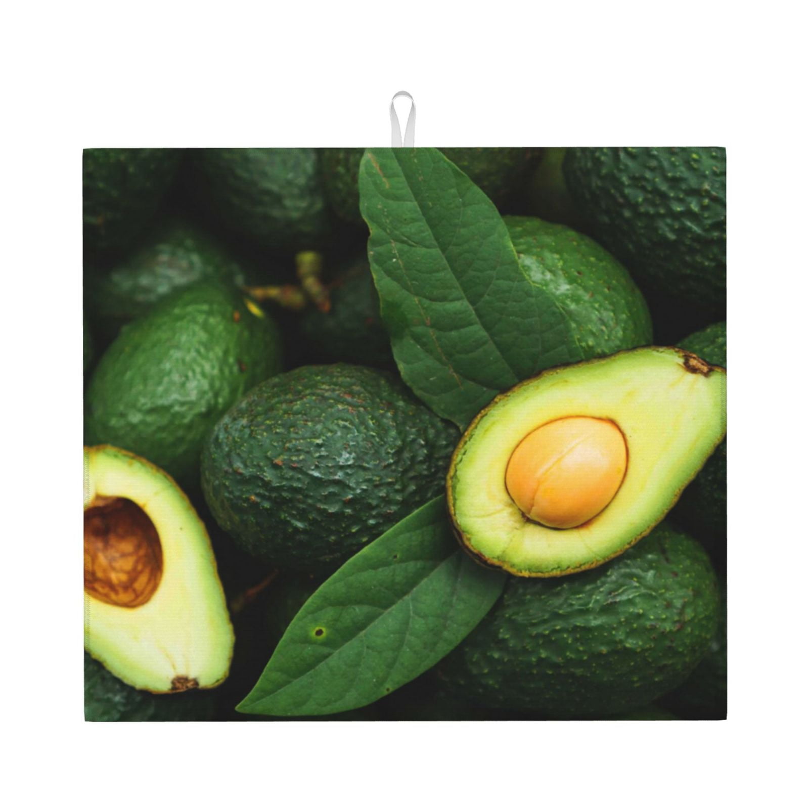 Dish Drying Mat, Fresh Avocados Highly Absorbent Drying Matt Kitchen ...
