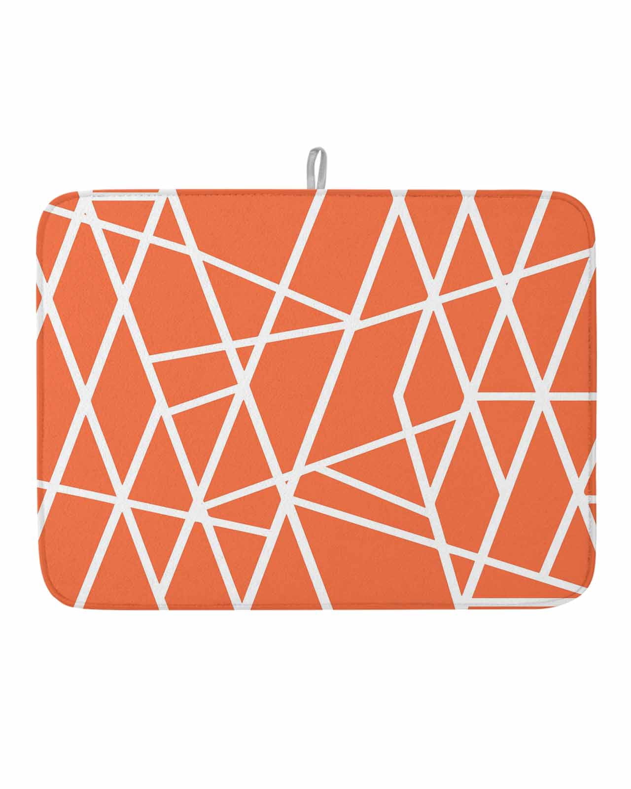 Dish Drying Mat for Kitchen Counter Abstract Geometric Drying Pad ...