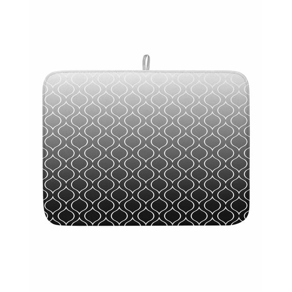 Dish Drying Mat for Kitchen Counter Black Morocco Drying Pad Absorbent ...