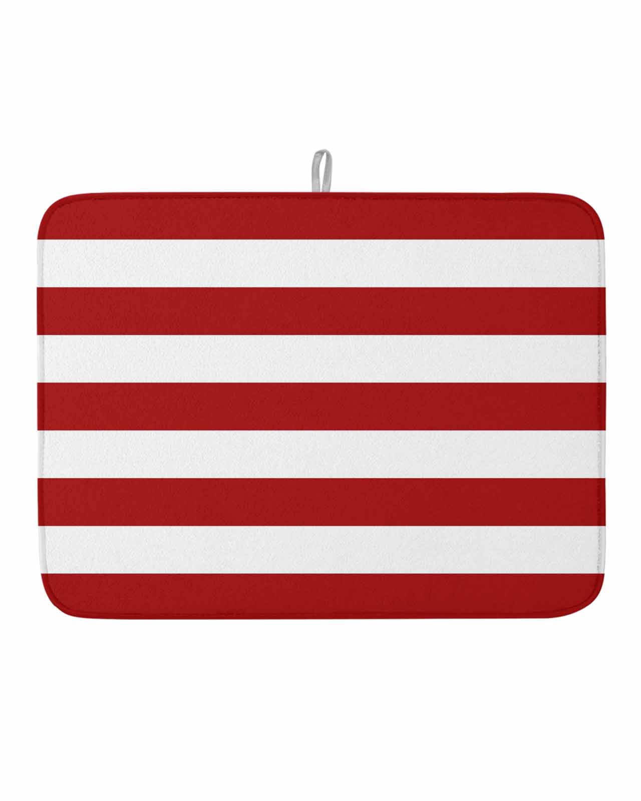 Dish Drying Mat for Kitchen Counter Classical Stripe Drying Pad ...
