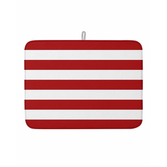 Dish Drying Mat for Kitchen Counter Classical Stripe Drying Pad ...