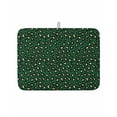 Dish Drying Mat for Kitchen Counter Green Leopard Print Drying Pad ...