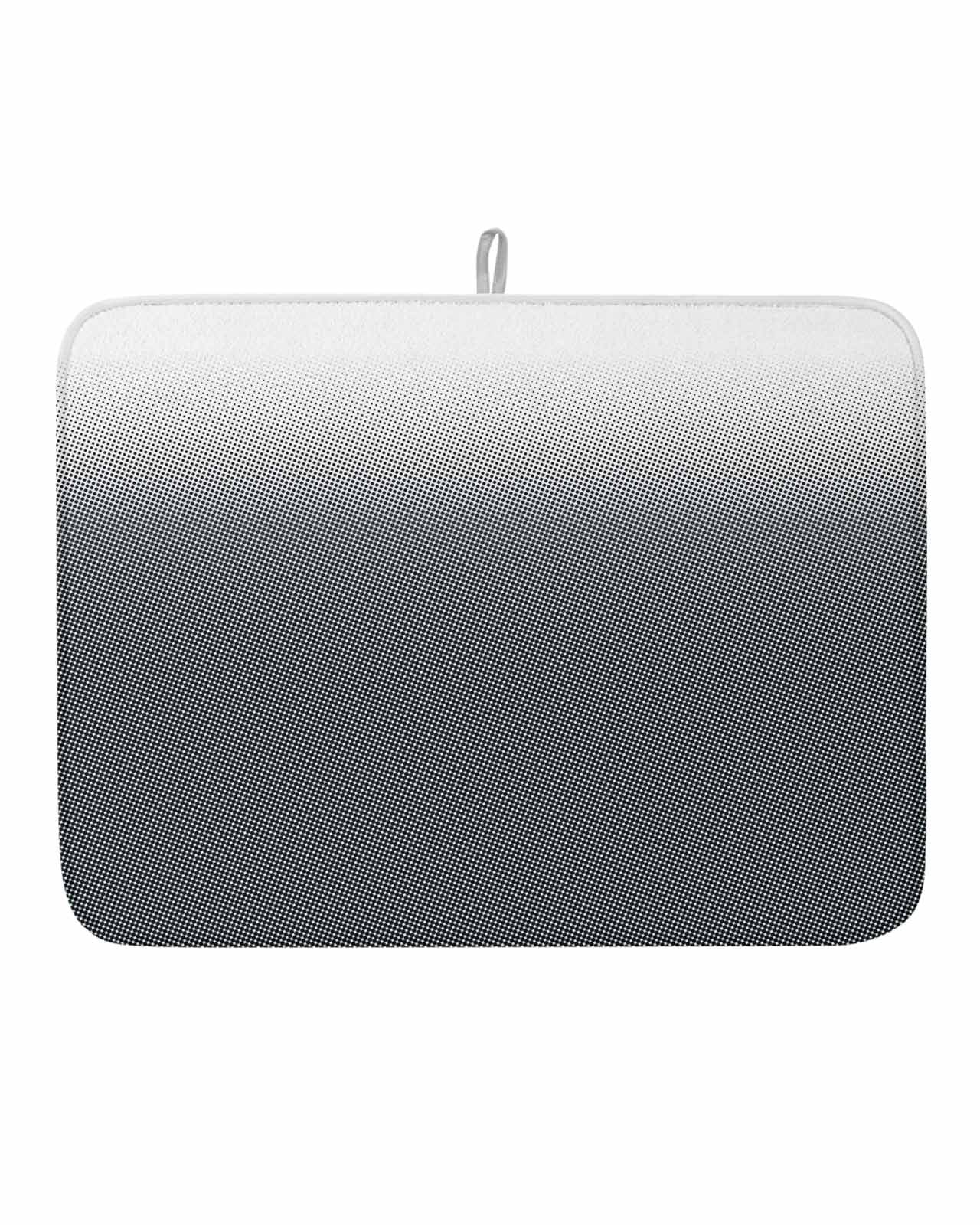 Dish Drying Mat for Kitchen Counter Grey Polka Dots Ombre Drying Pad ...