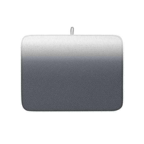 Dish Drying Mat for Kitchen Counter Grey Polka Dots Ombre Drying Pad ...