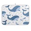 Dish Drying Mat Kitchen Counter Color Seashells Dishes Drainer Pad ...