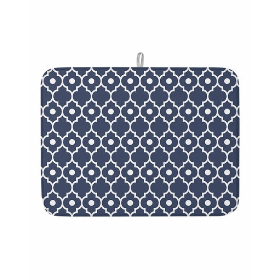 Dish Drying Mat for Kitchen Counter Moroccan Design Drying Pad ...