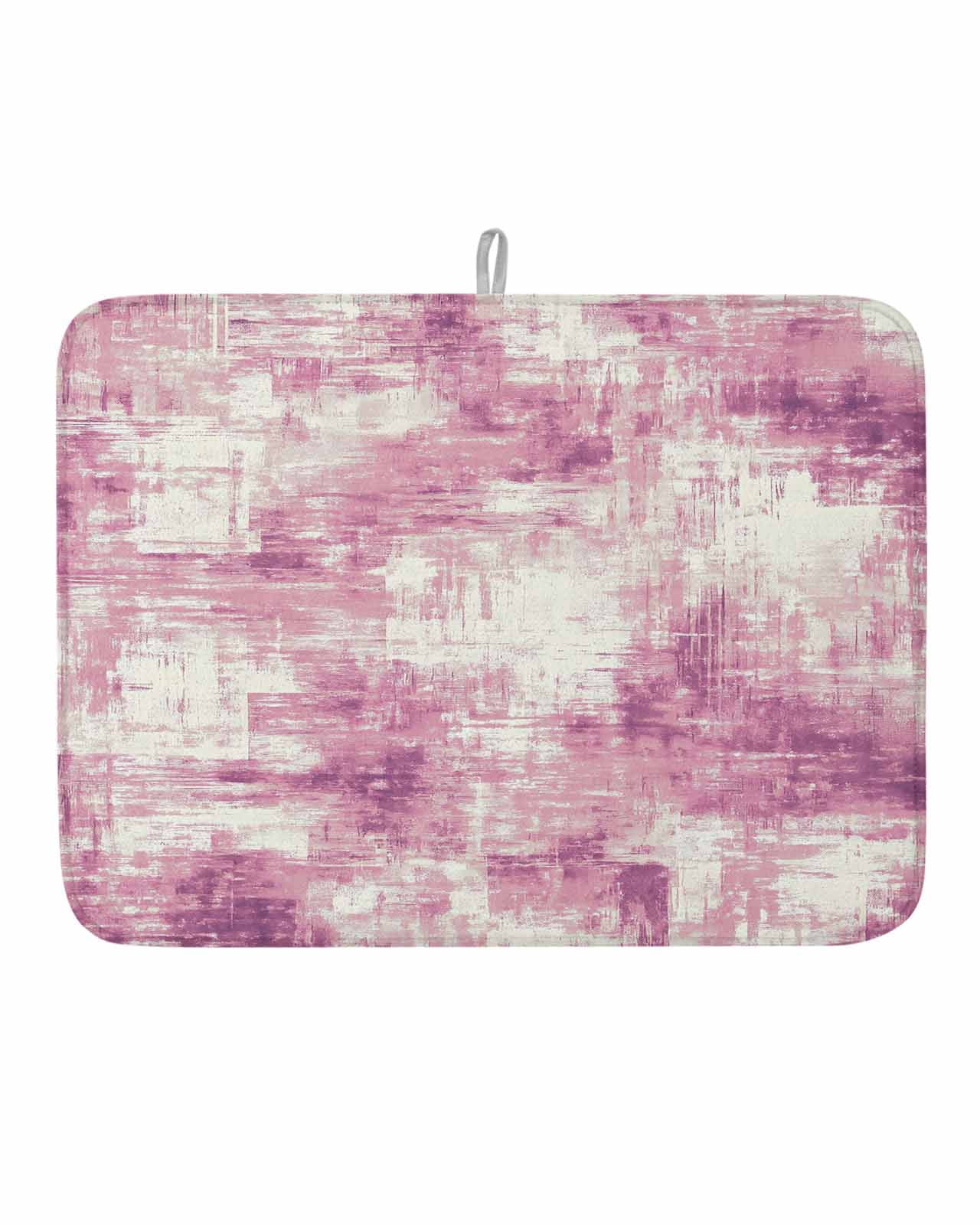 Dish Drying Mat for Kitchen Counter Pink Graffiti Art Drying Pad ...
