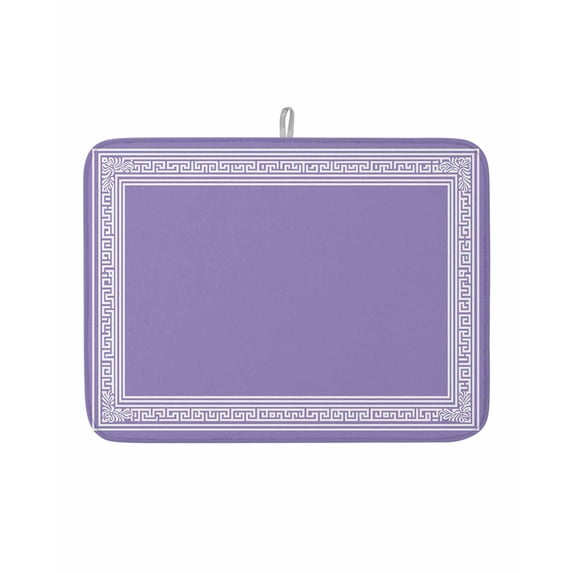 Dish Drying Mat for Kitchen Counter Purple Key Design Drying Pad ...