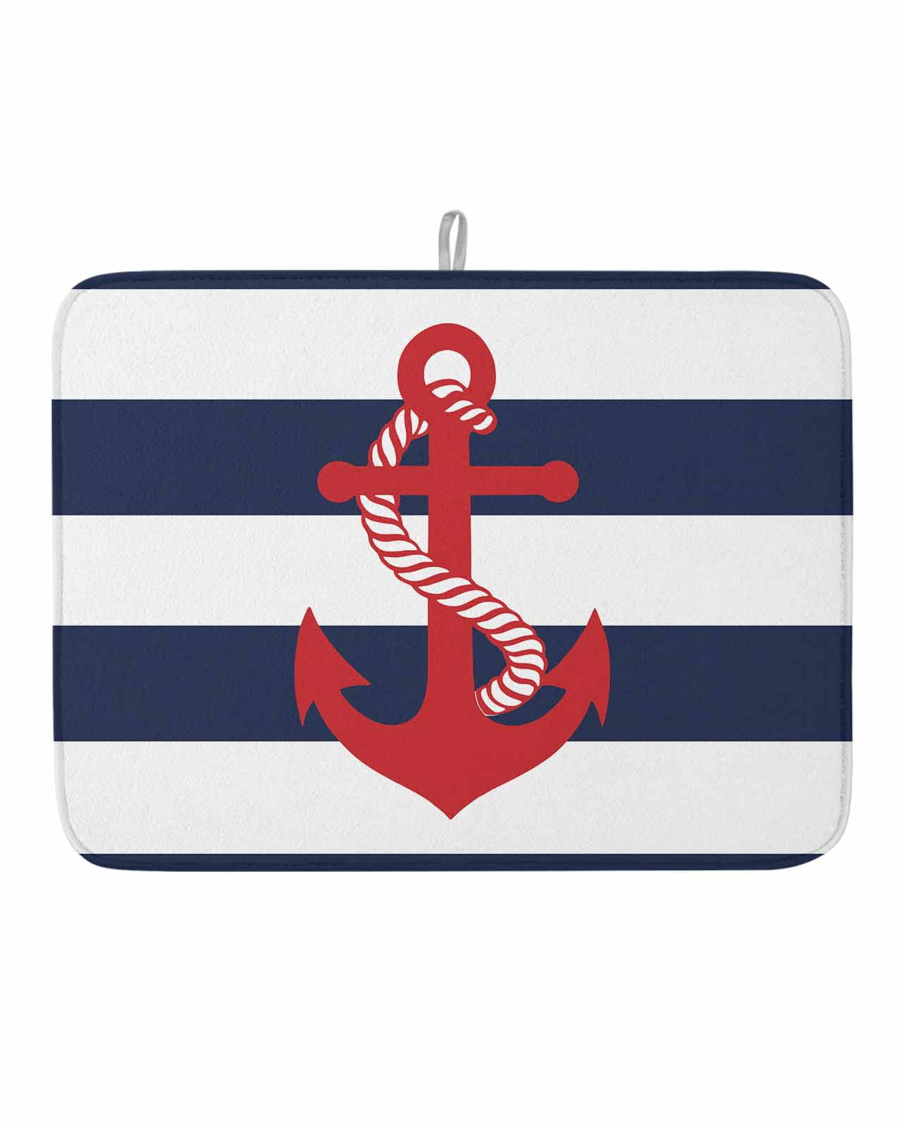 Dish Drying Mat for Kitchen Counter Red Anchor Drying Pad Absorbent ...