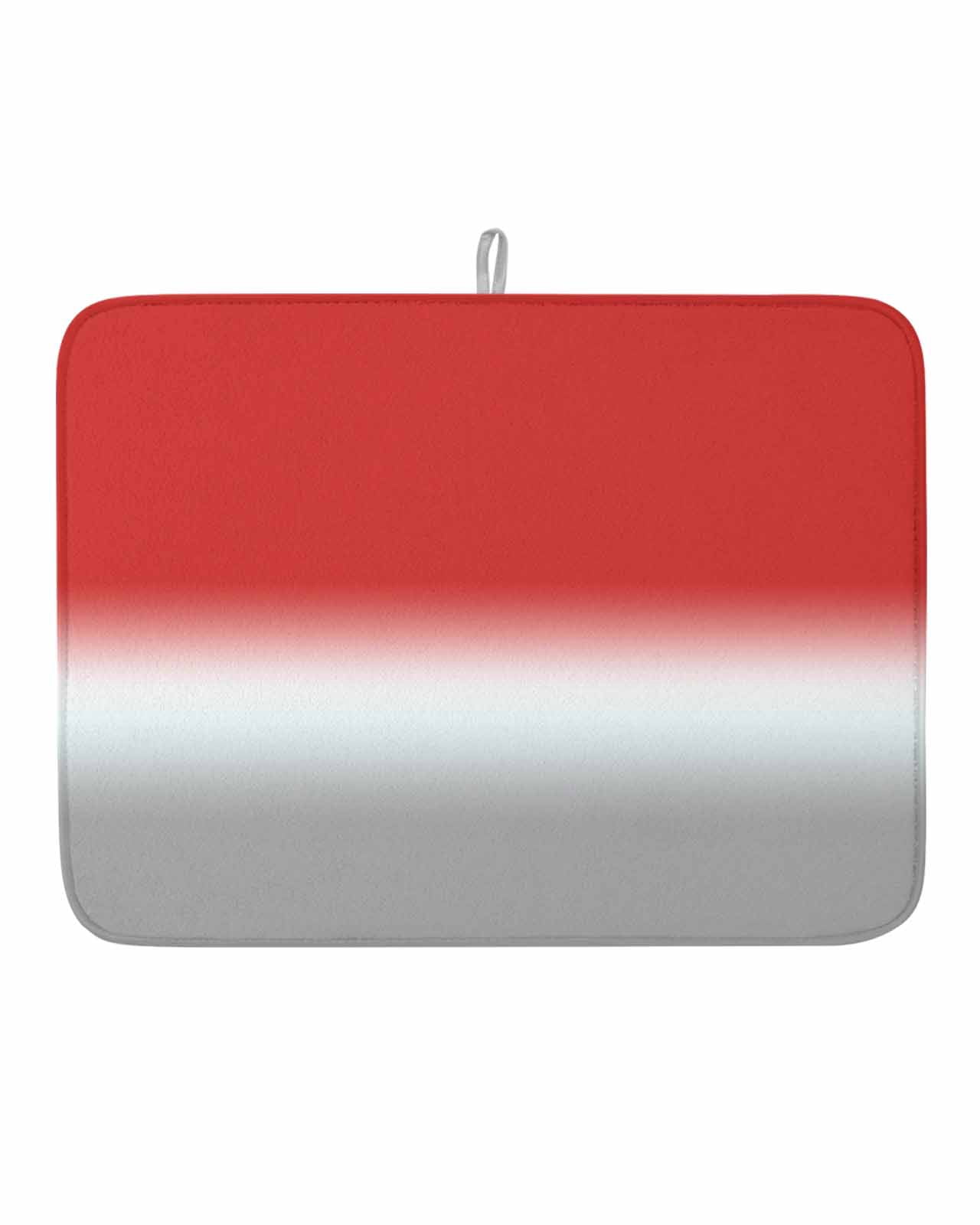 Dish Drying Mat for Kitchen Counter Red and Grey Ombre Drying Pad ...