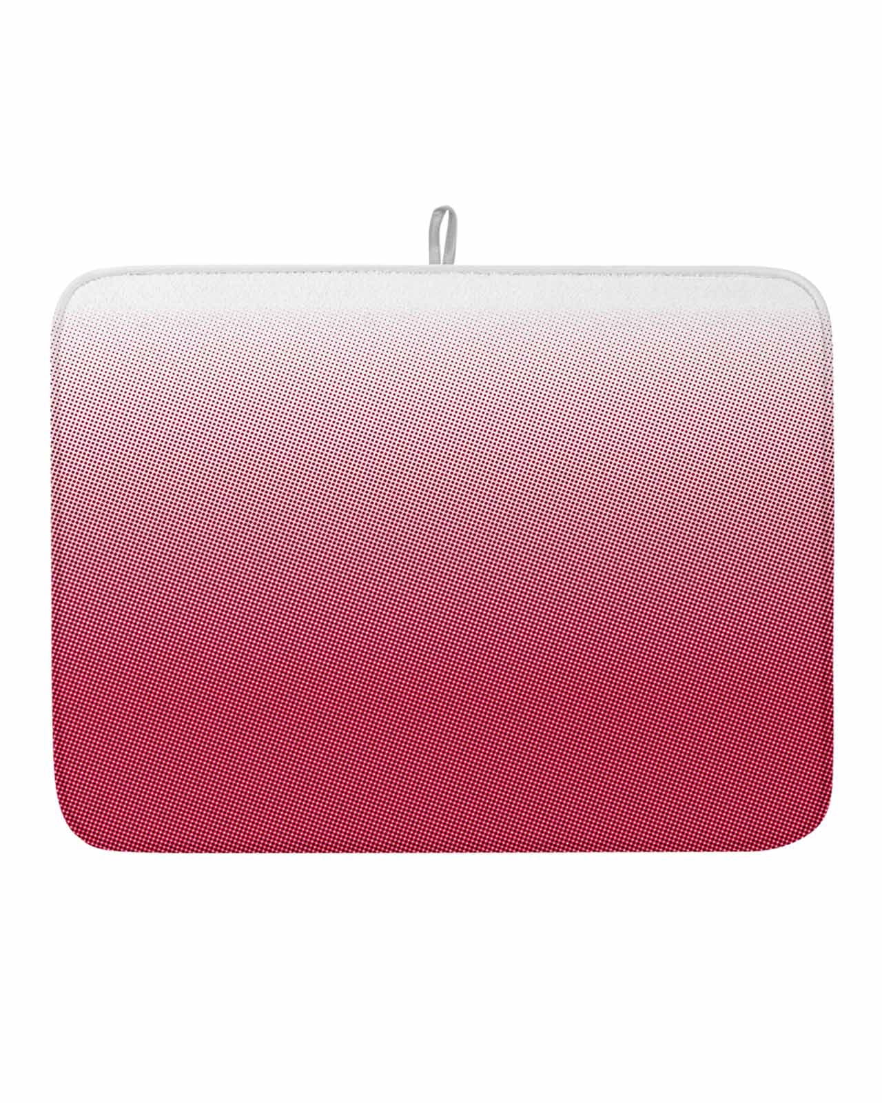 Dish Drying Mat for Kitchen Counter Red Polka Dots Ombre Drying Pad ...