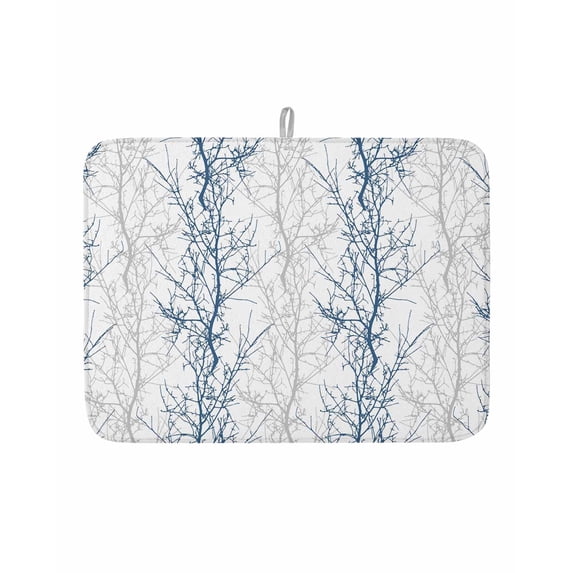 Dish Drying Mat for Kitchen Counter Tree Branch Drying Pad Absorbent ...