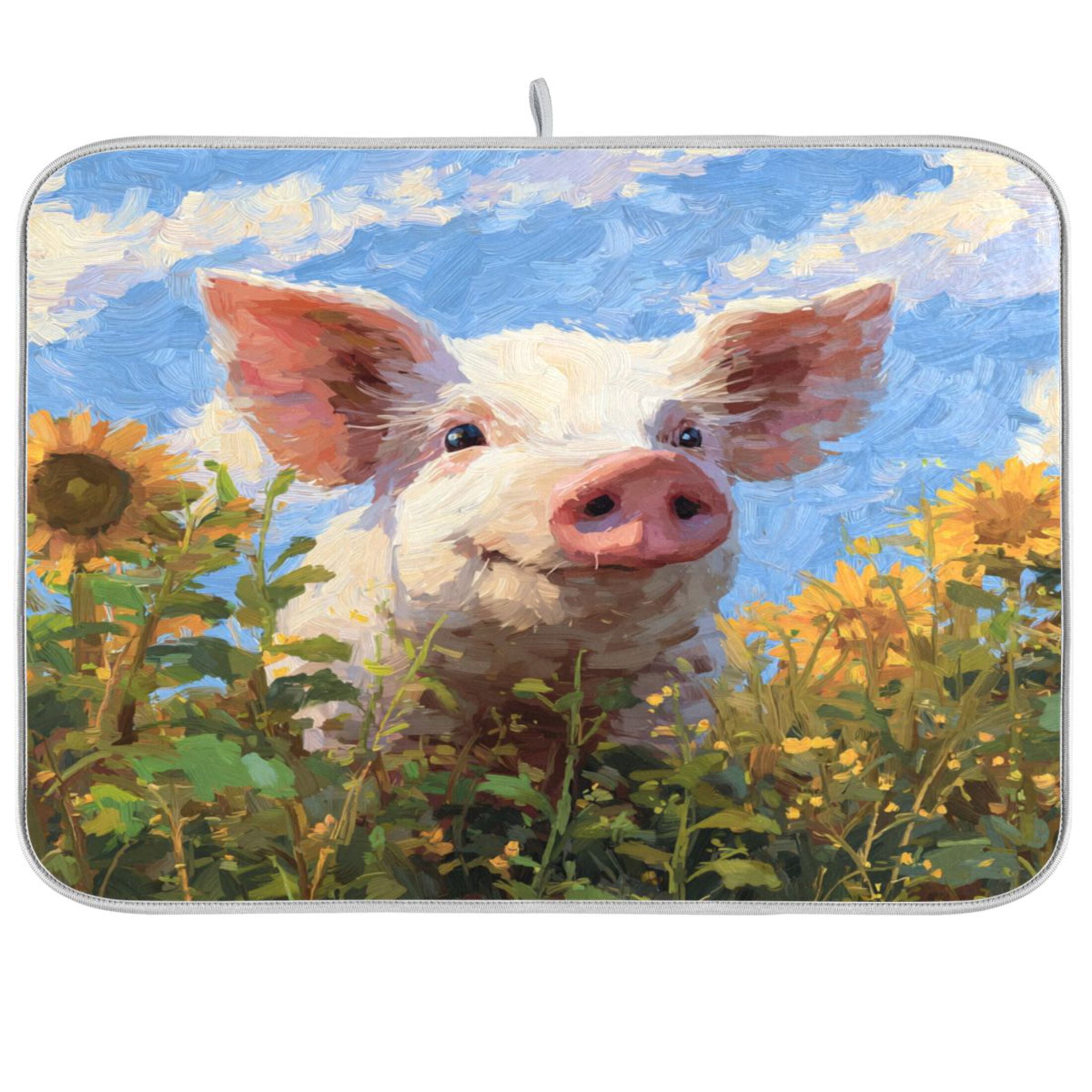 Dish Drying Mat Kitchen Mats Counter Absorbent Dish Pad for Home Decor ...