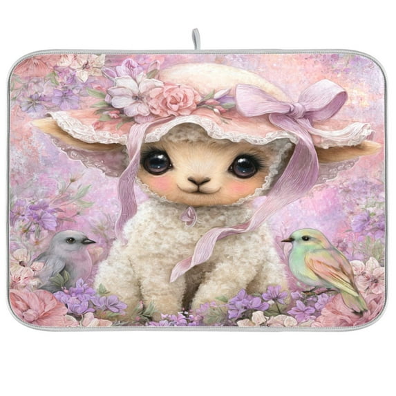 Dish Drying Mat Kitchen Pad Large Counter Absorbent Dish Mats Drainer ...