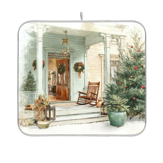 Dish Drying Mat Microfiber Kitchen Pad Large Counter Absorbent Dish ...