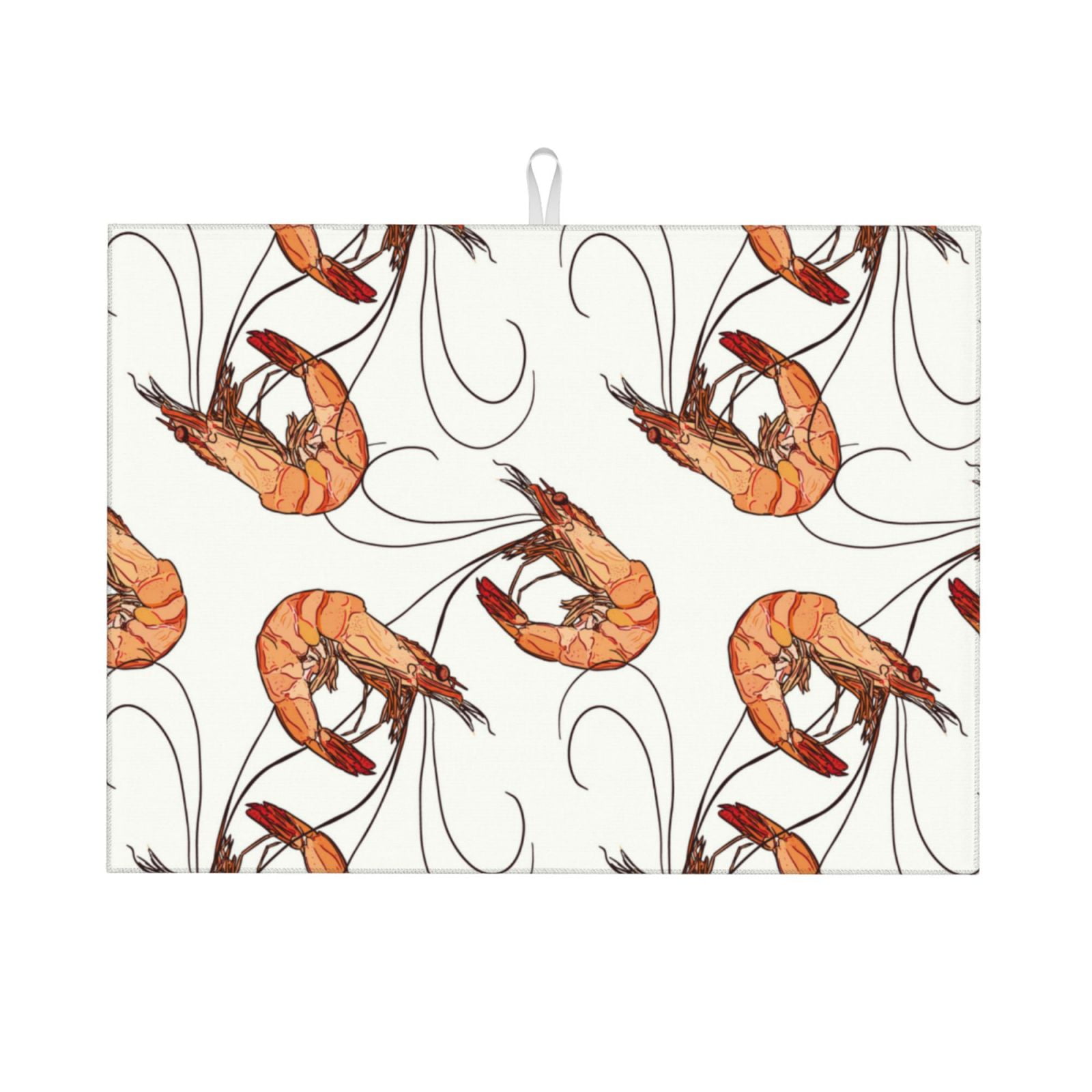 Dish Drying Mat, Shrimp No.9030 Highly Absorbent Microfiber Drying Mat ...