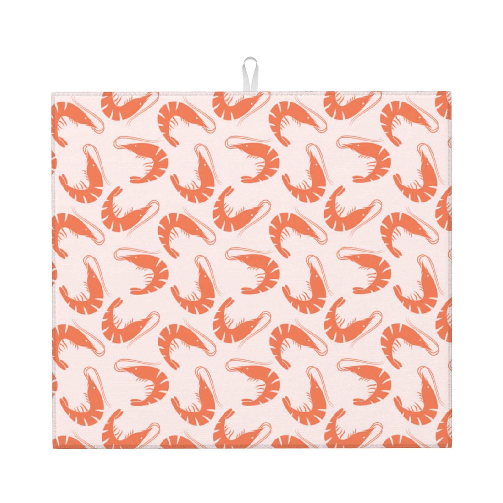 Dish Drying Mat, Shrimp No.9036 Highly Absorbent Drying Matt Kitchen ...