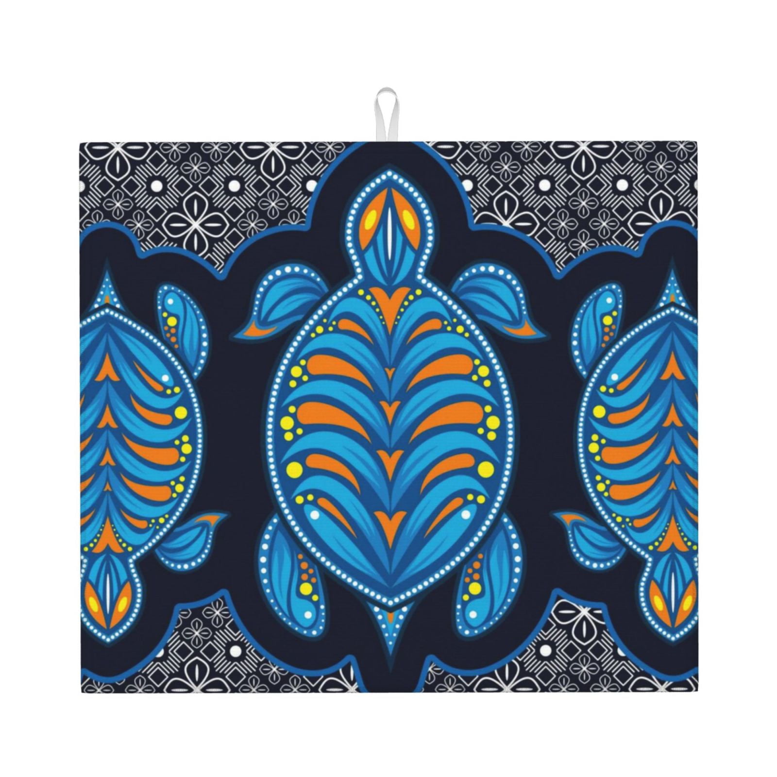 Dish Drying Mat, Turtle Highly Absorbent Drying Matt Kitchen Counter ...