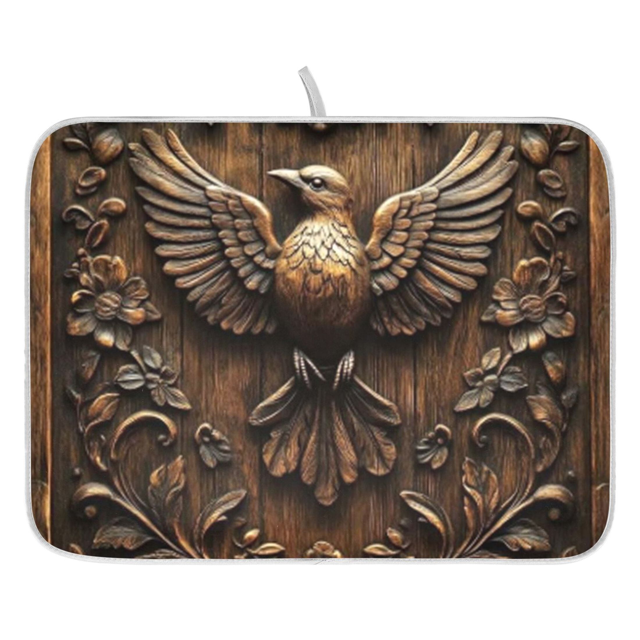 Dish Drying Mat for Kitchen Counter 16x18/18x24 Farmhouse Bird ...