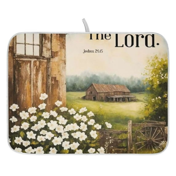 Dish Drying Mat for Kitchen Counter 16x18/18x24 Farmhouse Country ...