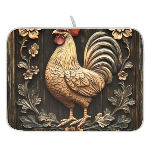 Dish Drying Mat for Kitchen Counter 16x18/18x24 Rustic Farmhouse ...