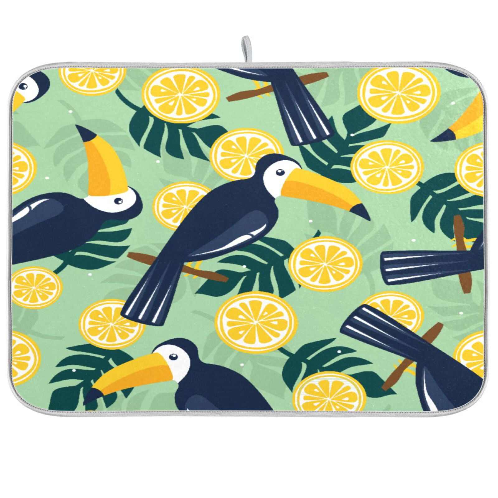 Dish Drying Mat for Kitchen Counter | Reversible, Super Absorbent ...