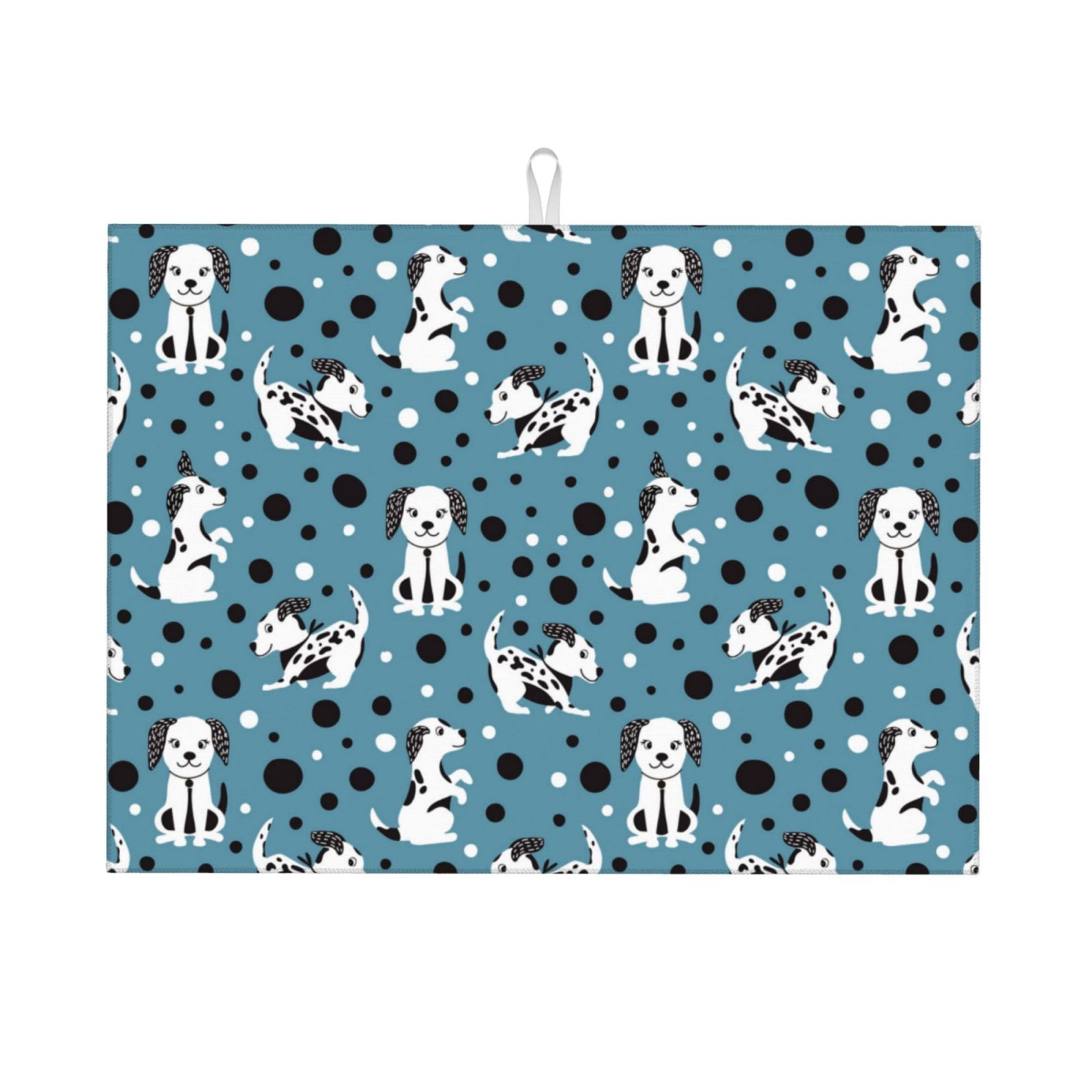Dish Drying Mats for Kitchen Counter - Cute Dalmatian Dog Puppy 18x24in ...