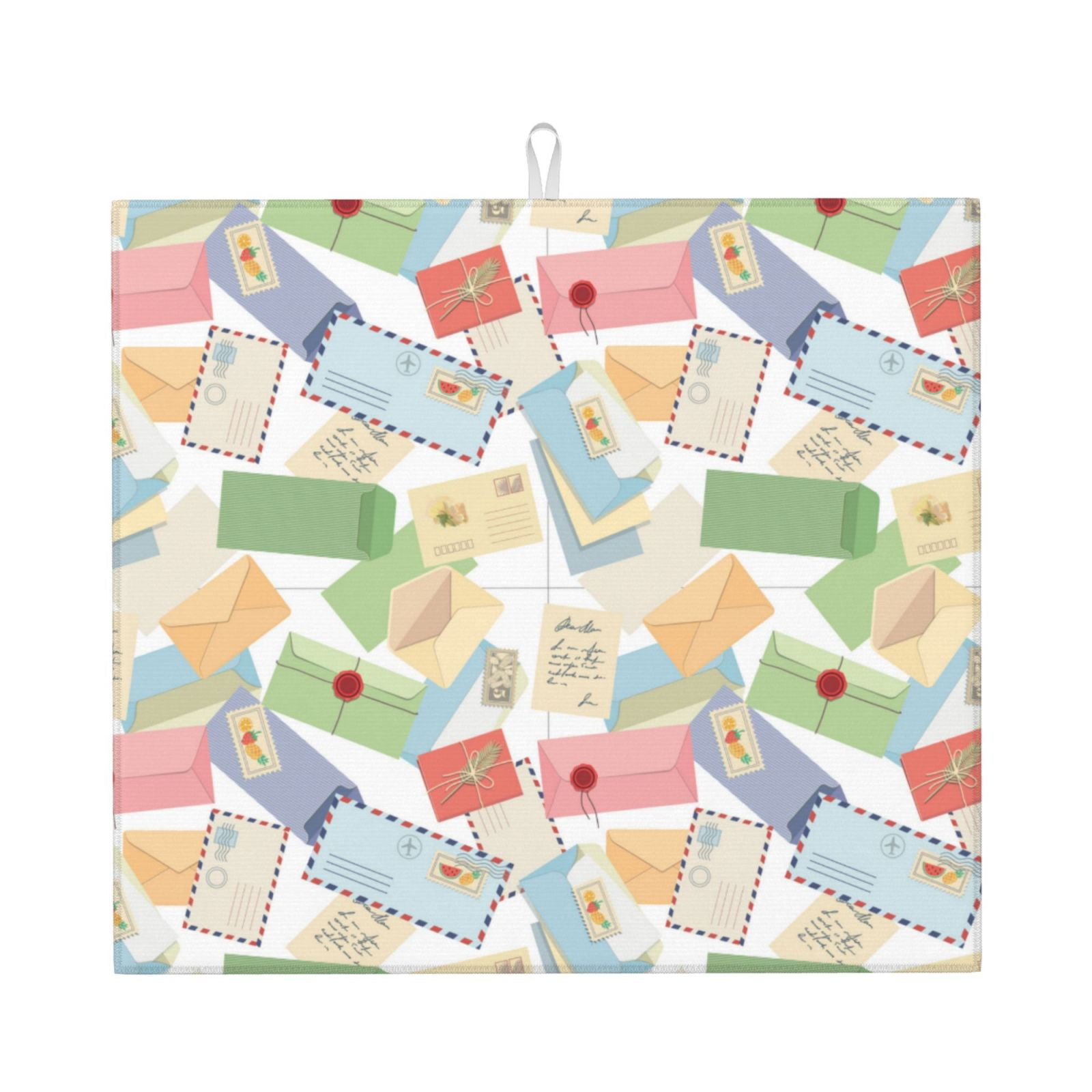 Dish Drying Mats for Kitchen Counter, envelope Pattern color 16x18in ...