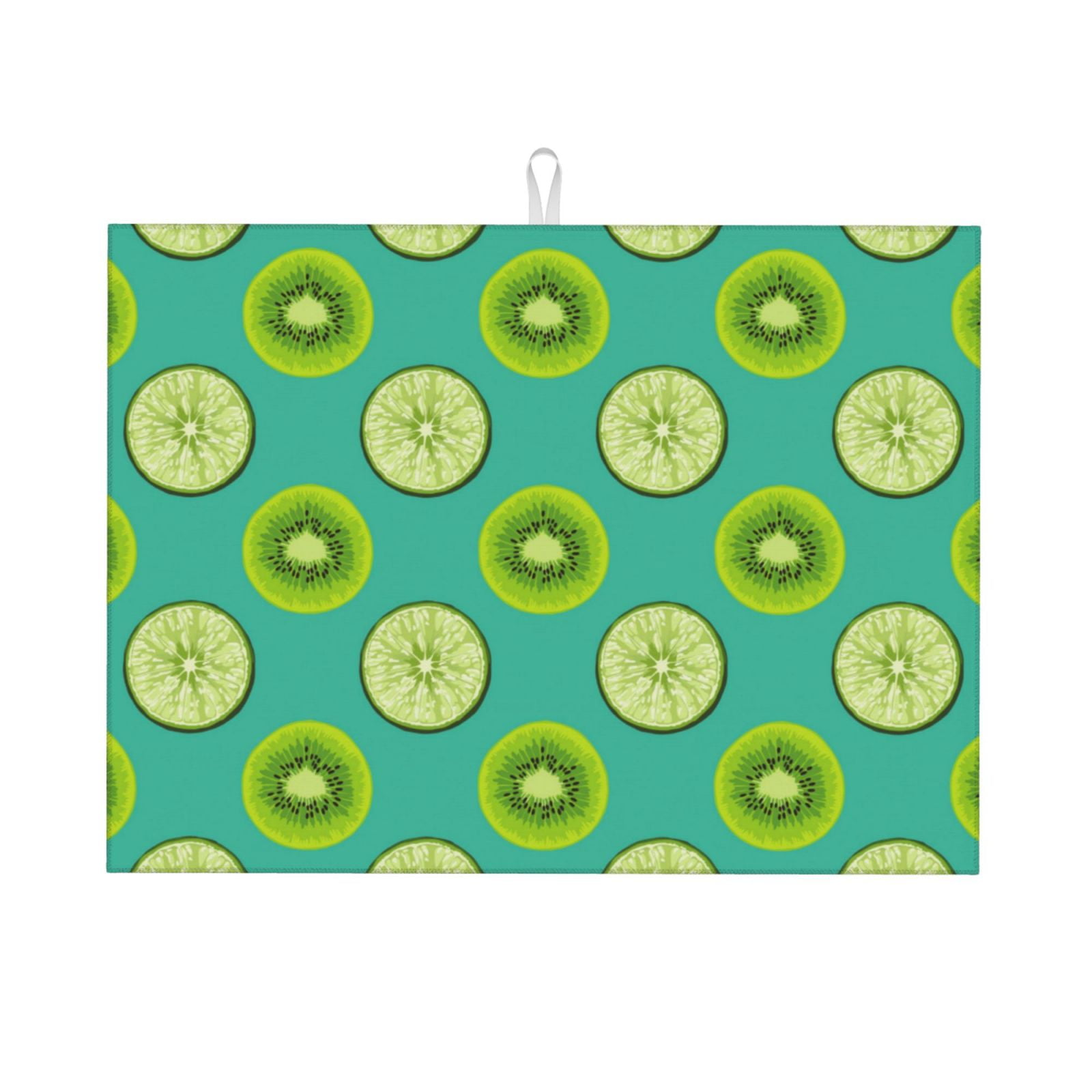 Dish Drying Mats for Kitchen Counter - kiwi Lemon 18x24in Dish Drying ...