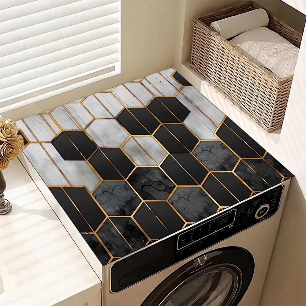 Dish Drying Pad, Simple Style Geometric Pattern Washing Machine Dust ...
