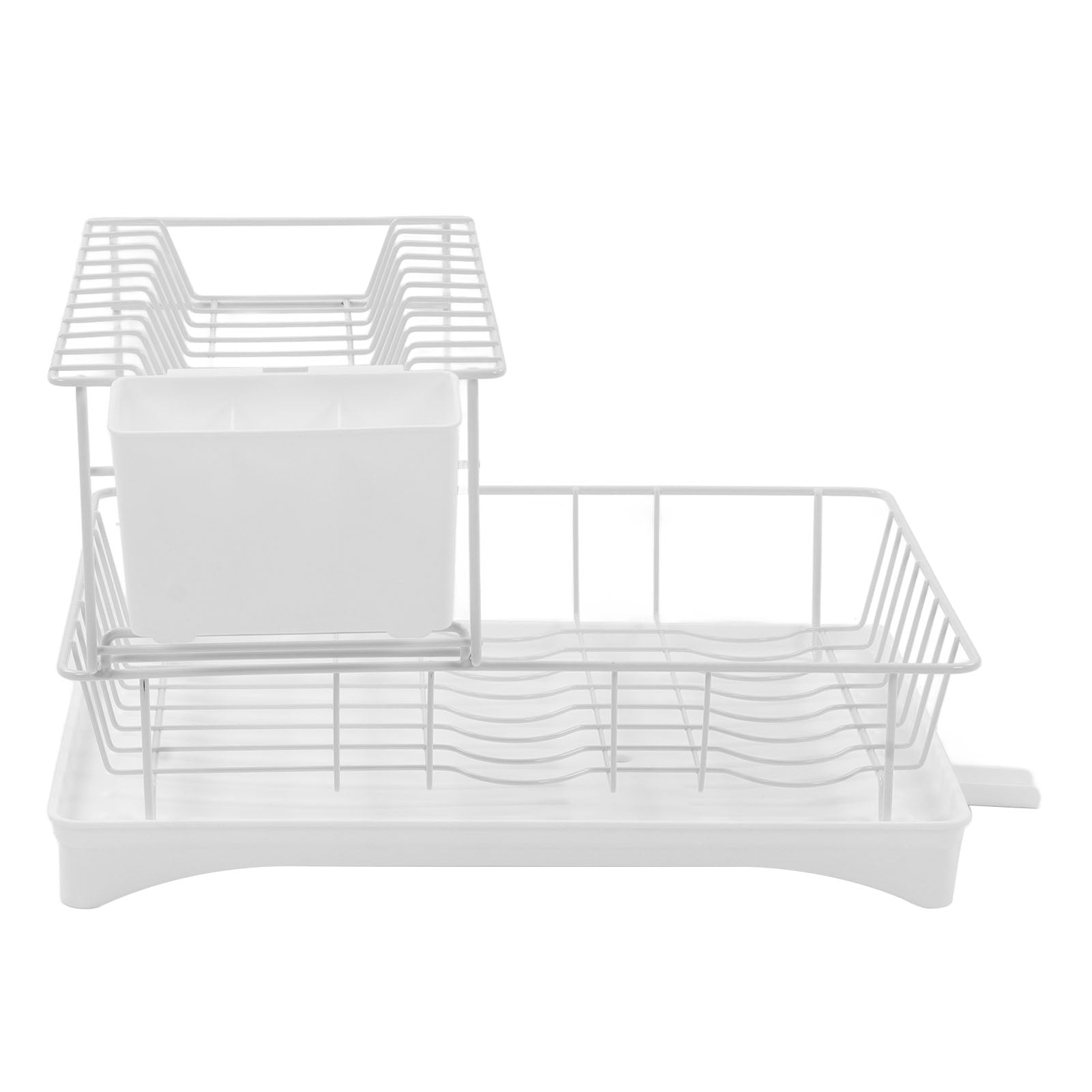 Dish Drying Rack 2 Tier Large Capacity Multifunction Iron Dish Drainer ...