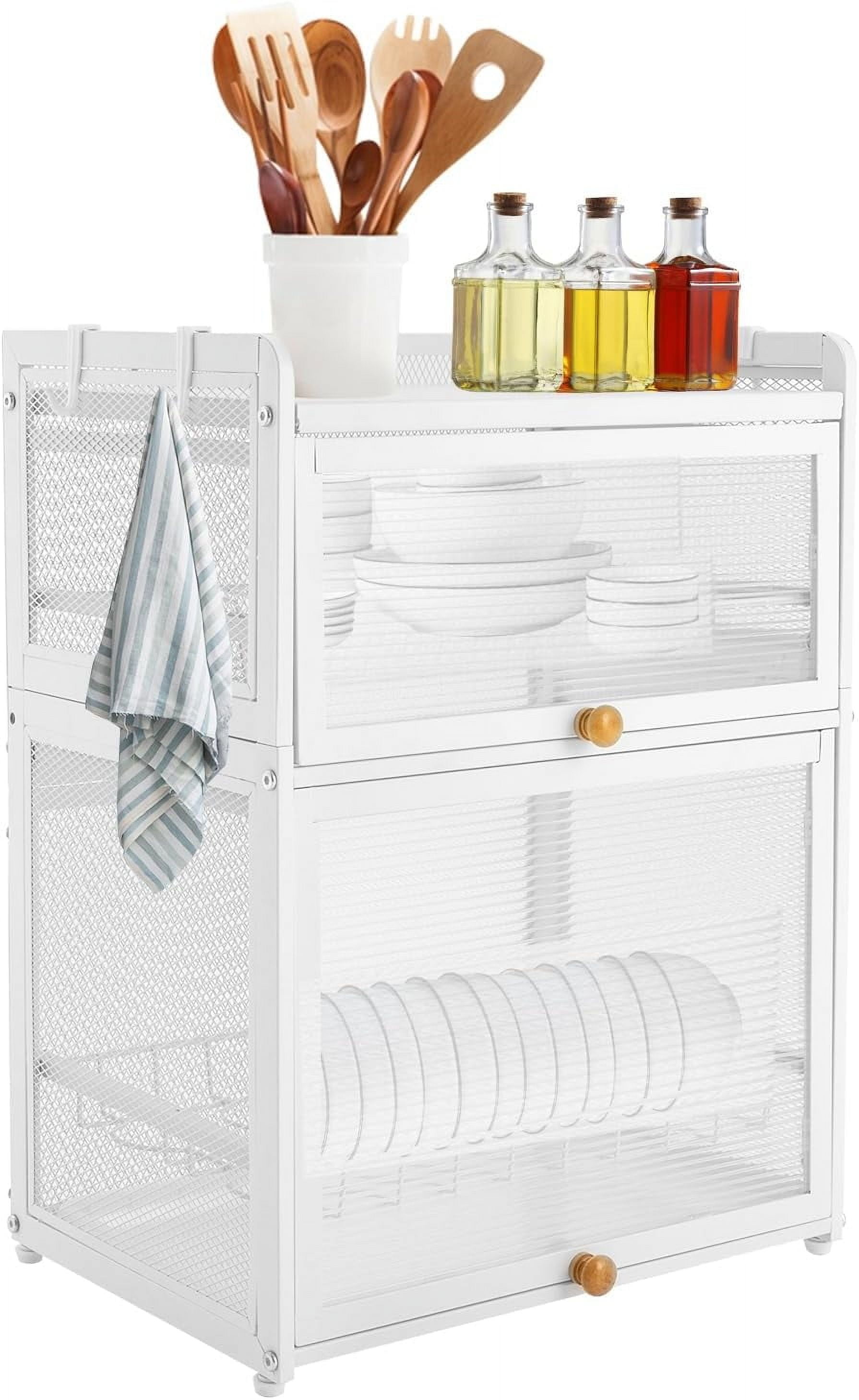 Dish Drying Rack, 3 Tiers Dish Rack for Kitchen Counter, Dish Organizer ...