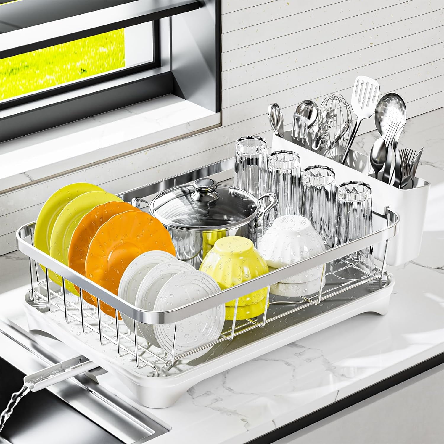 Dish Drying Rack 304 Stainless Steel Dish Drainers for Kitchen Counter ...