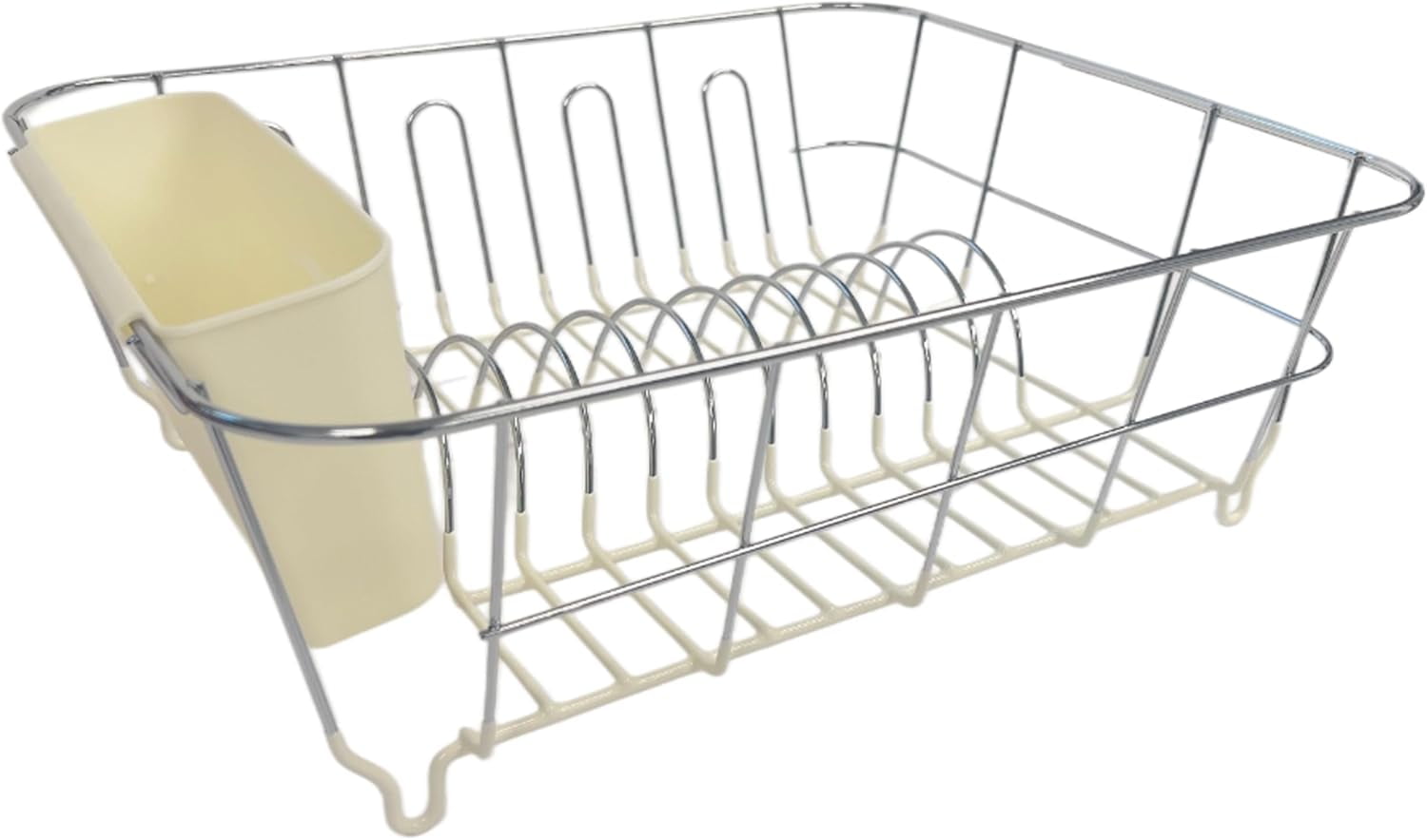 Dish Drying Rack & Cutlery Holder 2 Piece Set - Compact Sink-Fitting ...