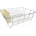 Dish Drying Rack & Cutlery Holder 2 Piece Set - Compact Sink-Fitting ...