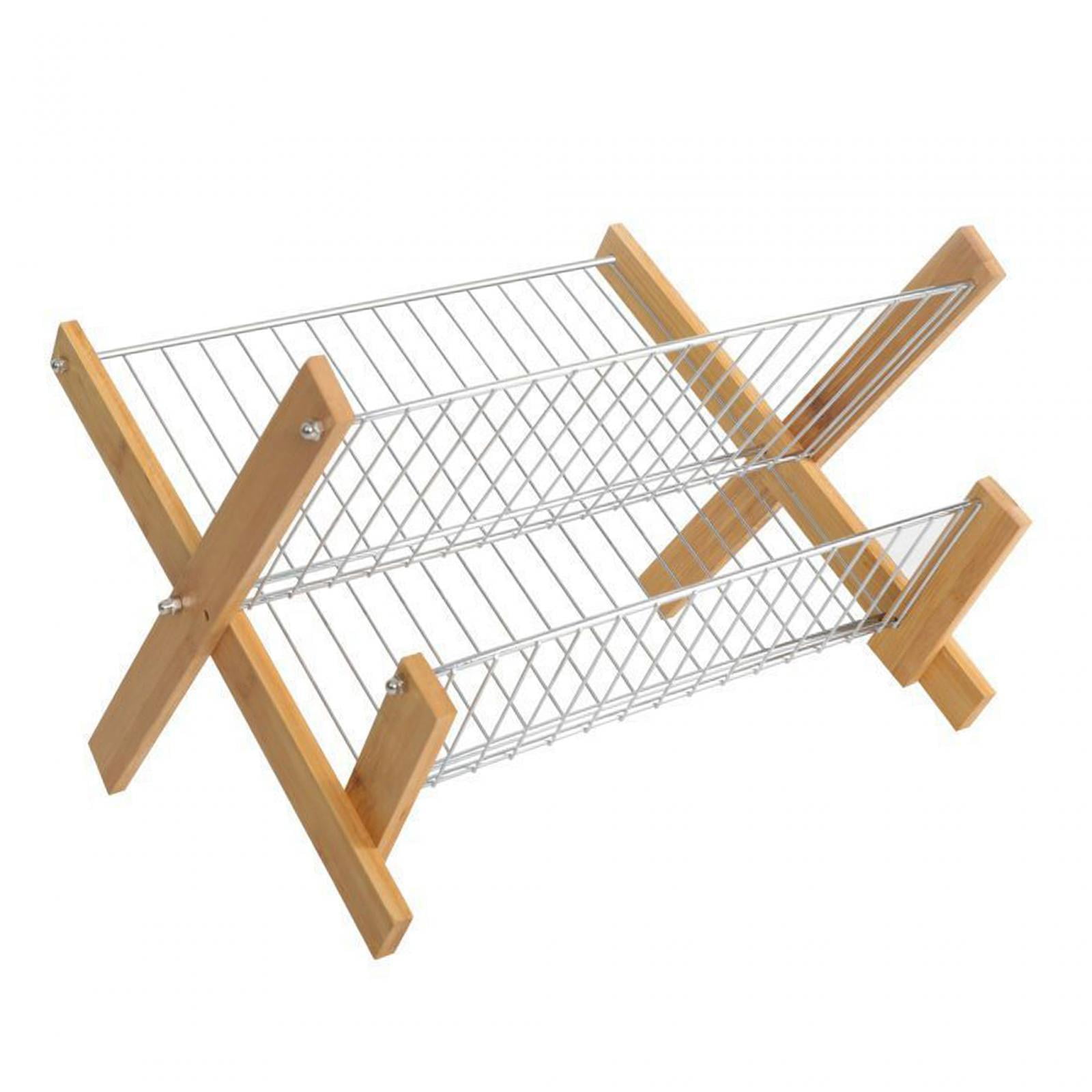 Dish Drying Rack Dish Drainer Rack 2 Tier Space Saving, Utensil Kitchen ...