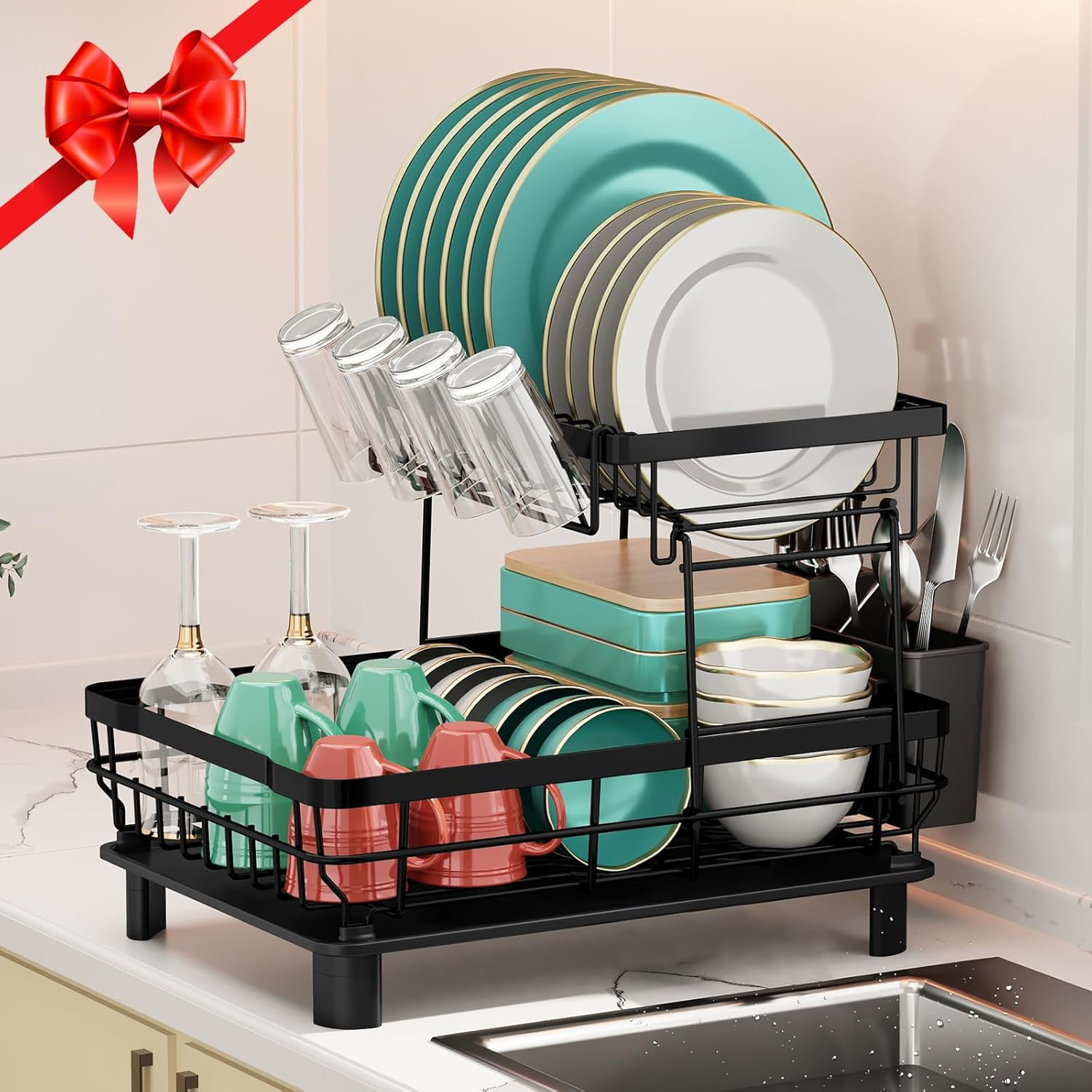 Bowl and plate rack, stainless steel bowl and plate rack for kitchen ...