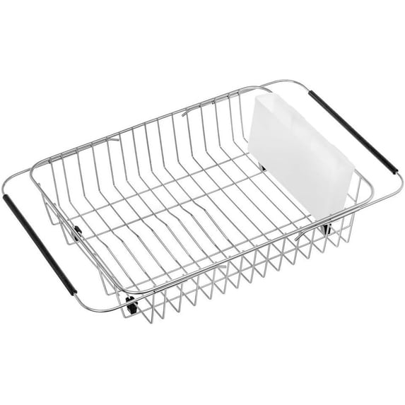 Dish Drying Rack, Expandable Dish Drainer Over Sink in Sink Counter ...