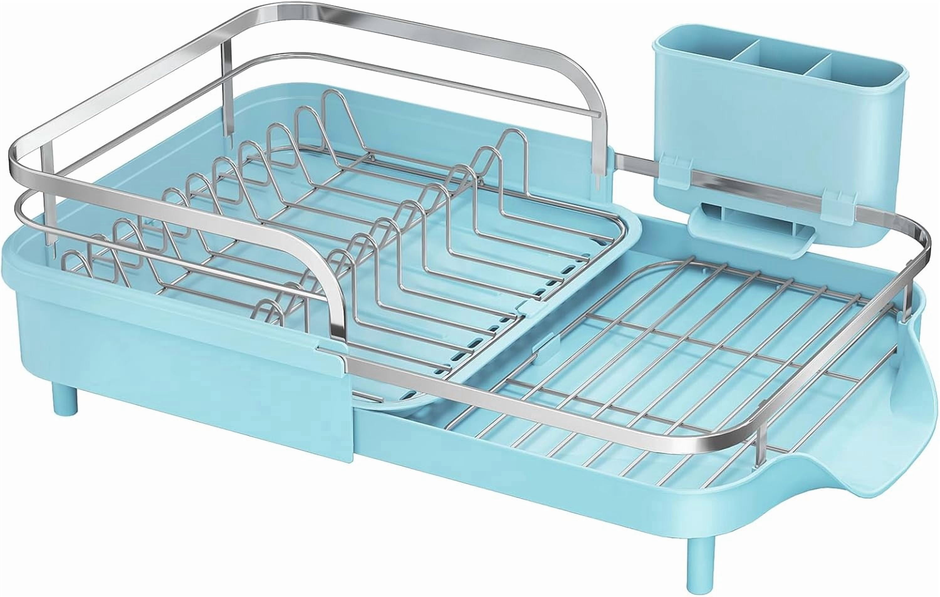 Dish Drying Rack - Expandable Dish Rack for Kitchen Counter, Rust ...