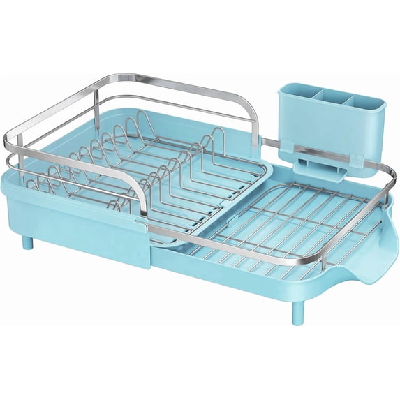Dish Drying Rack - Expandable Dish Rack for Kitchen Counter, Rust ...