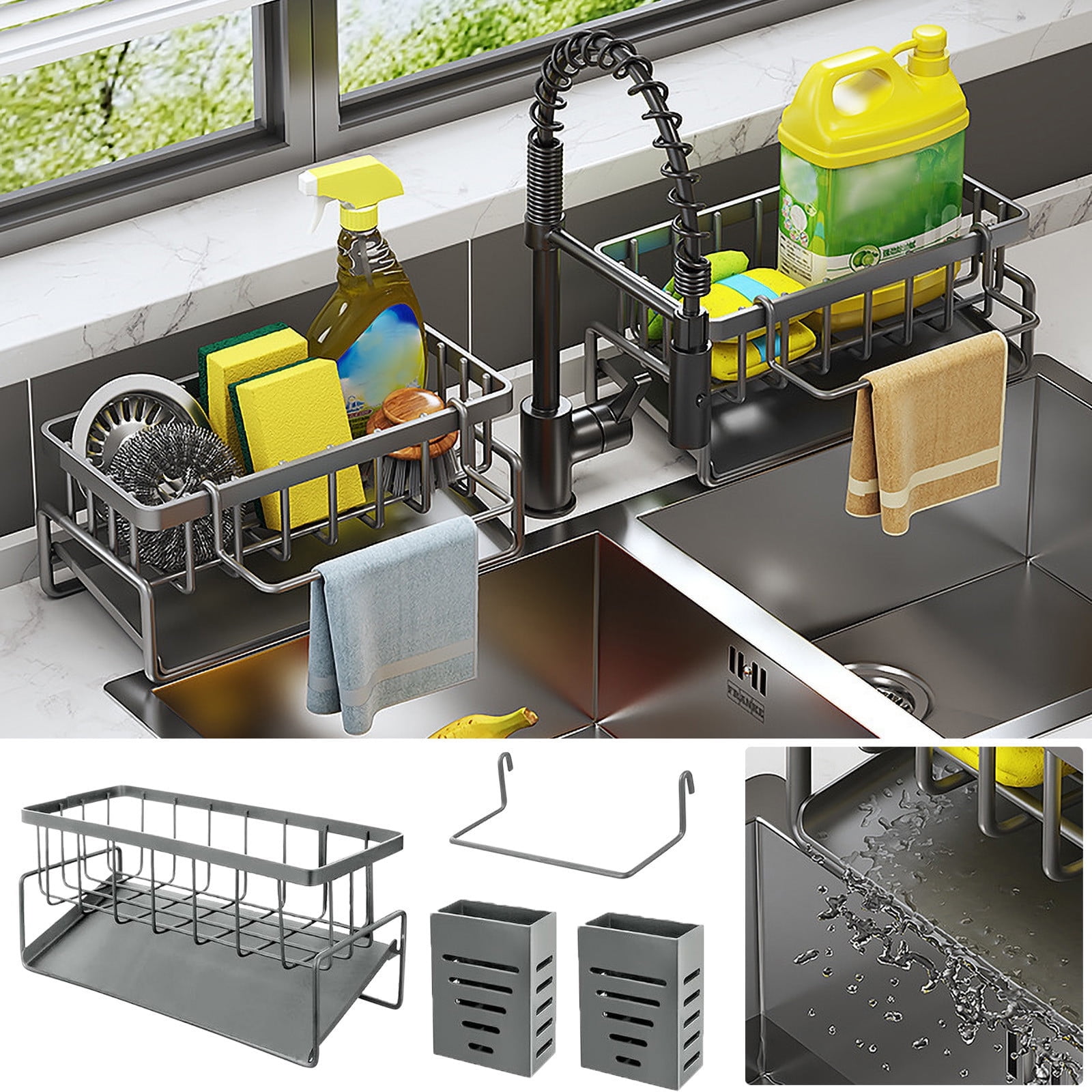 Dish Drying Rack for Kitchen Counter Durable over The Counter Dish ...