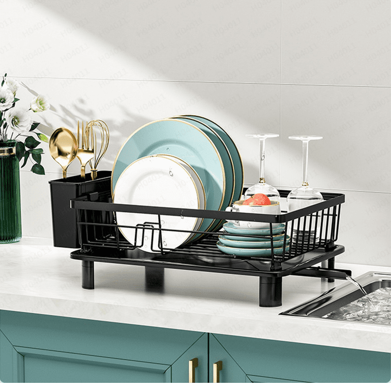 Dish Drying Rack for Kitchen Counter, Multifunctional Dish Drainer Rack ...