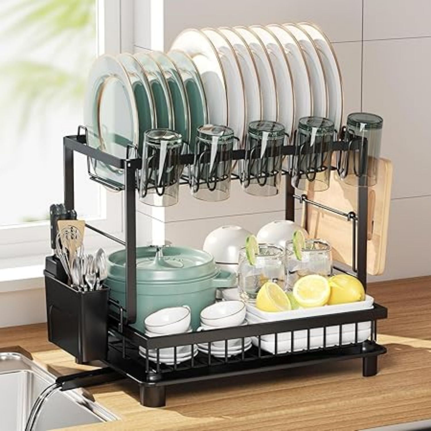 Dish Drying Rack, Multifunctional Dish Rack, Rustproof Kitchen Dish ...