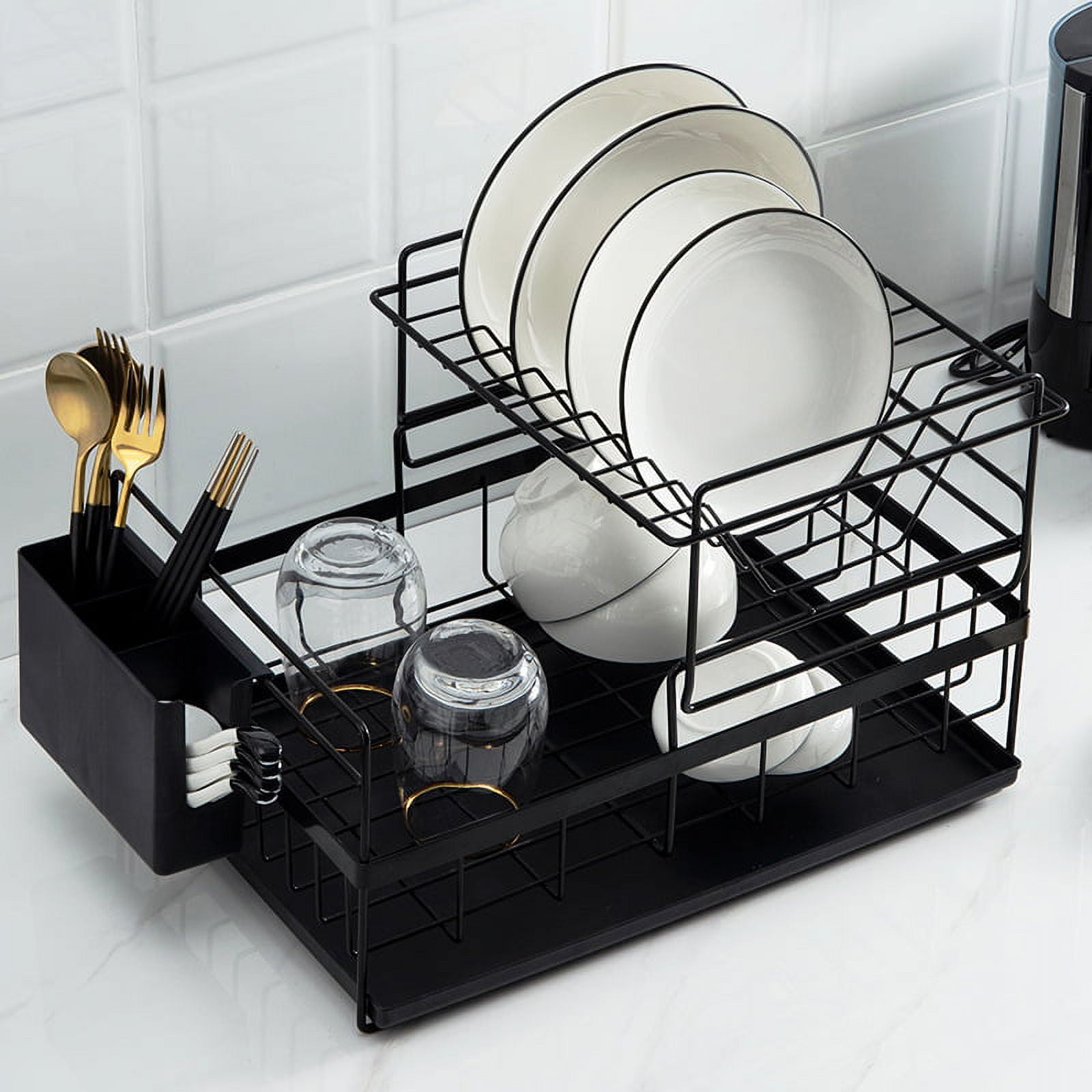 Dish Drying Rack Over Sink Display Stand, Stainless Steel Drying ...