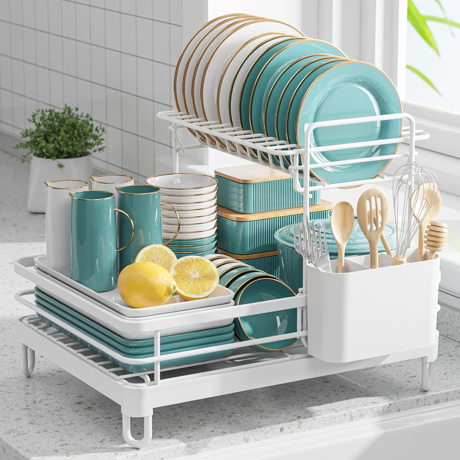 Dish Drying Rack - X-Large Stainless Steel Dish Rack for Kitchen ...