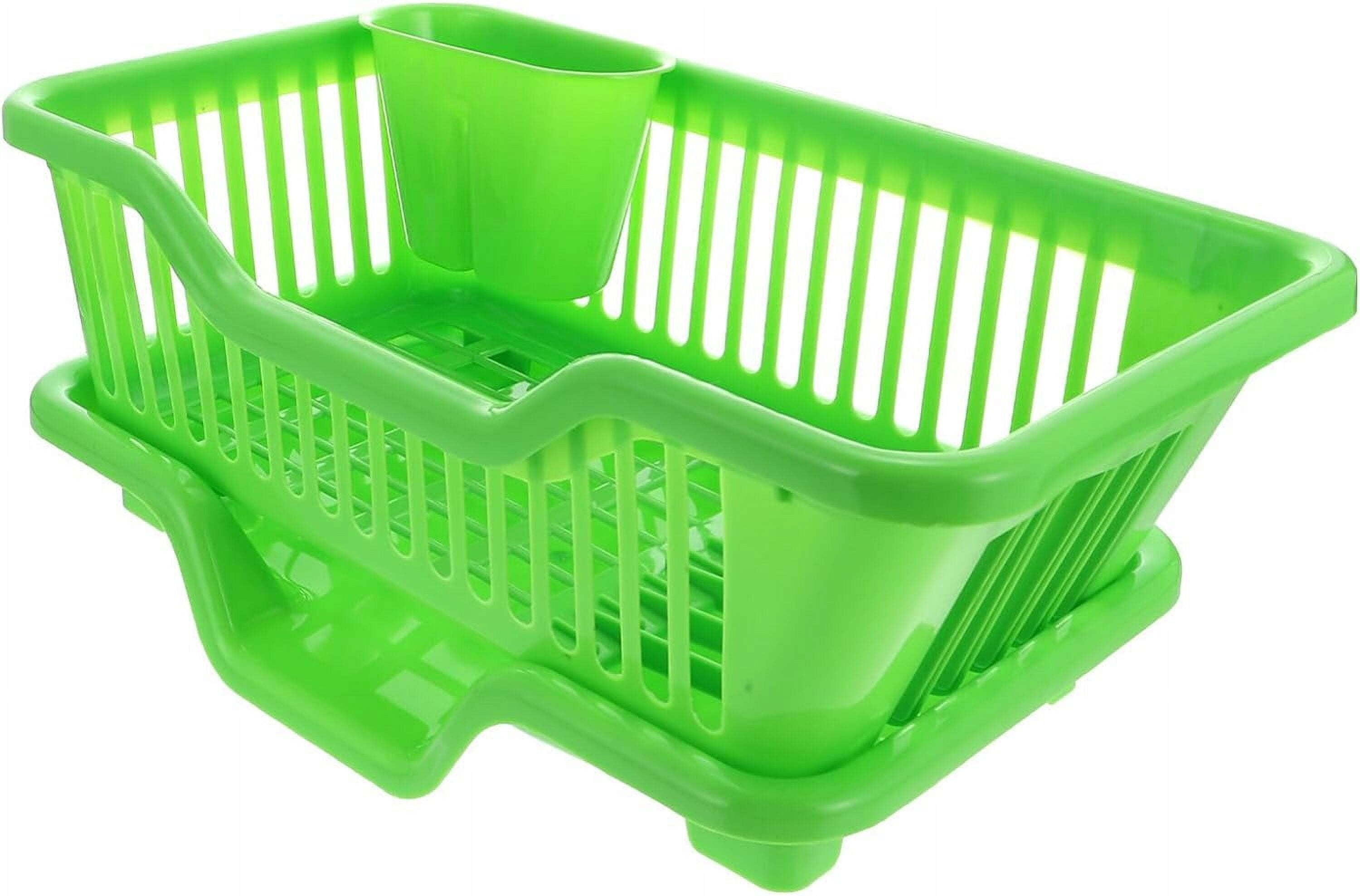 Dish Drying Rack Plastic Sink Dish Rack Drainer with Drainboard for ...