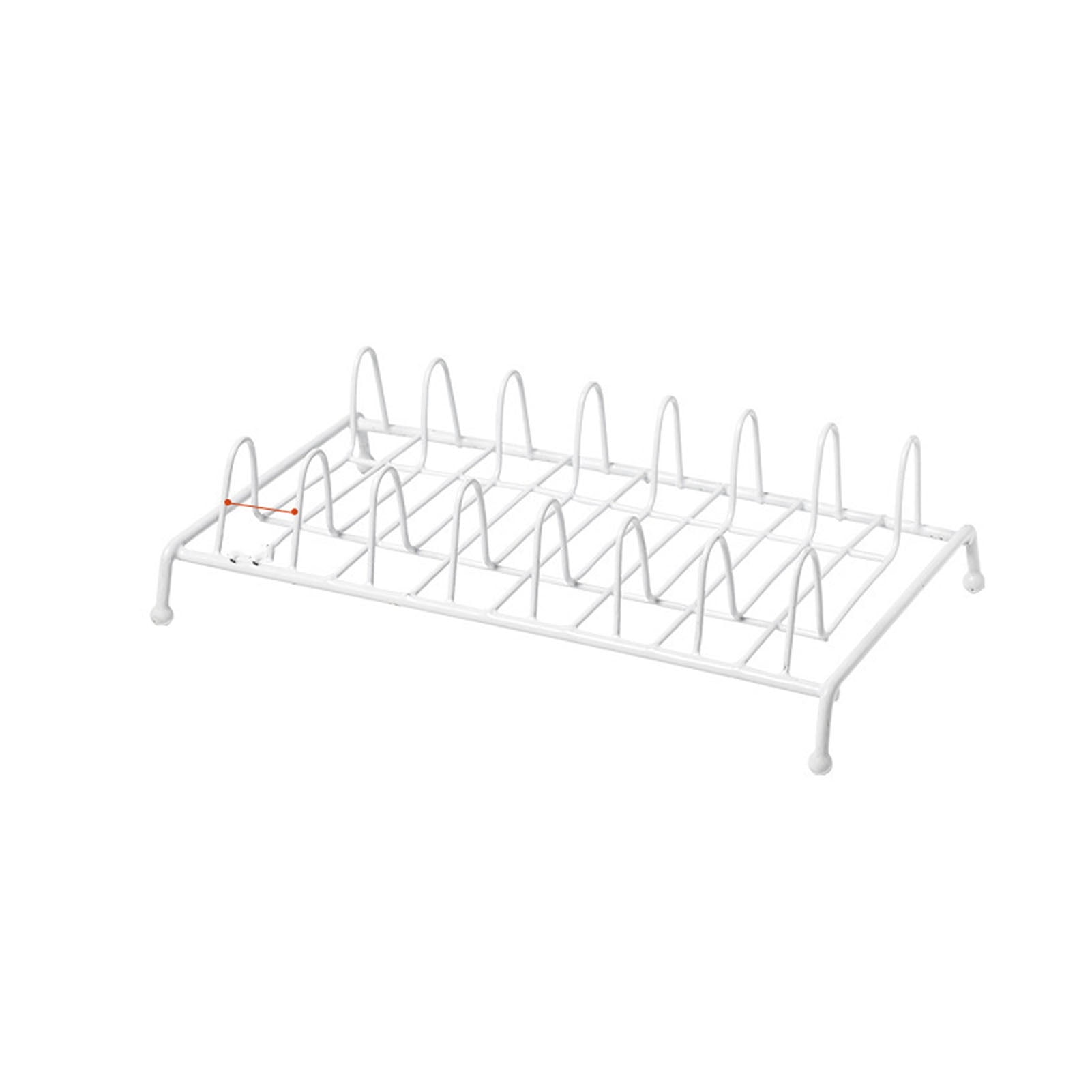 Dish Drying Rack Plate Holders Organizer Metal Dish Drainer Kitchen ...