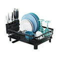 Dish Drying Rack Rustproof Kitchen Counter Organizer with Large ...